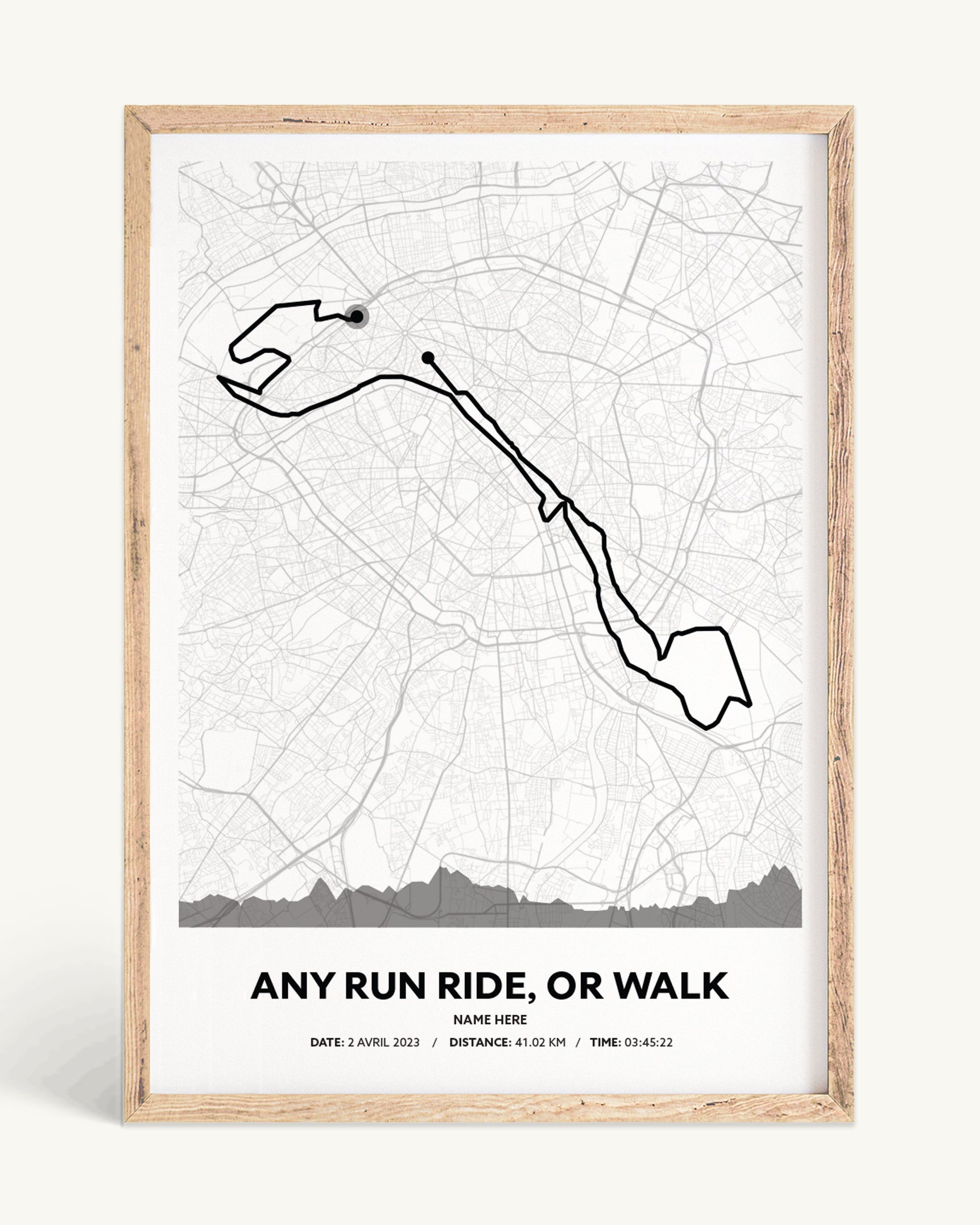 Classic Route Map – Sketch'd Unique - Bespoke & Modern Wall Art